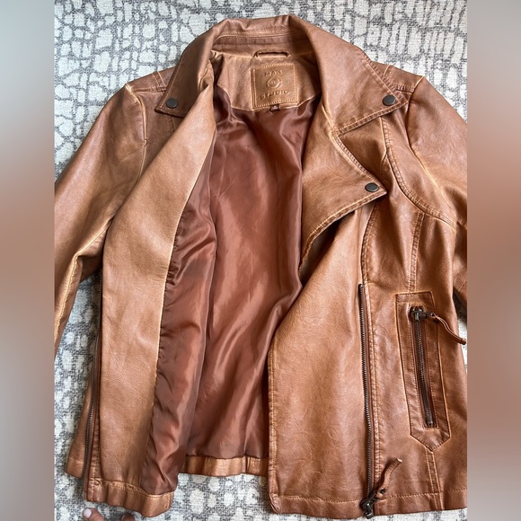 Max Studio | Jackets & Coats | Max Studio Faux Leather Moto Jacket ...